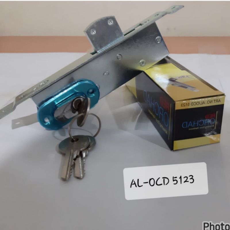 KC aluminum swing door lock complete 1 set ready to install / KC door ...