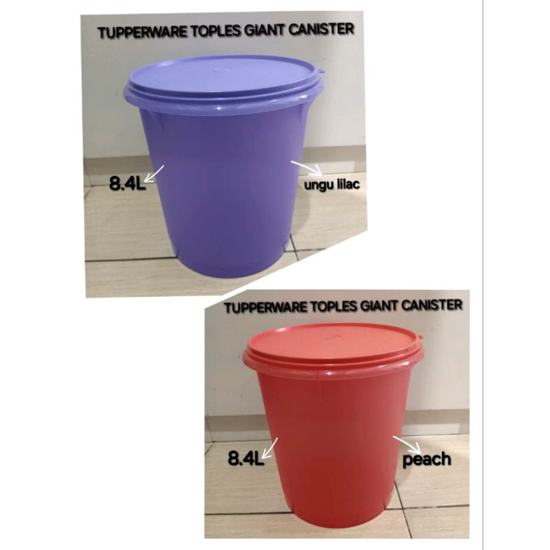ORIGINAL NEW TUPPERWARE GIANT CANISTER CRACKERS JAR 8.4L/ MAXI JAR 10L ...