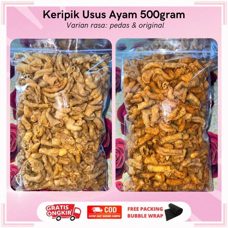 INTESTINE CHIPS 500GRAM | ORIGINAL SPICY CRISPY CHICKEN INTESTINAL ...