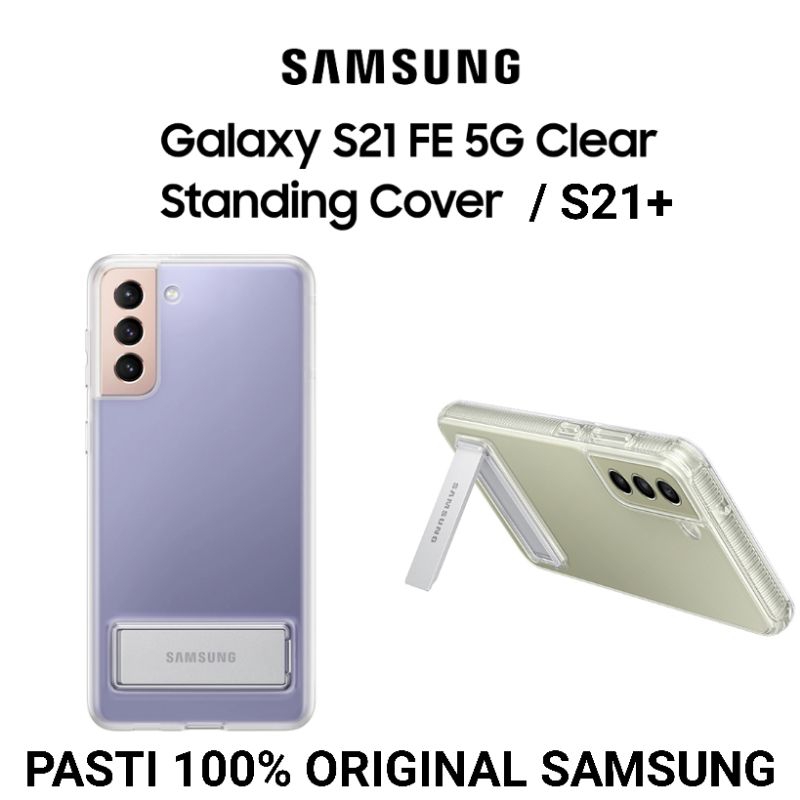 Samsung Galaxy S21 FE S21+ Casing Original Clear Standing Cover S21 ...