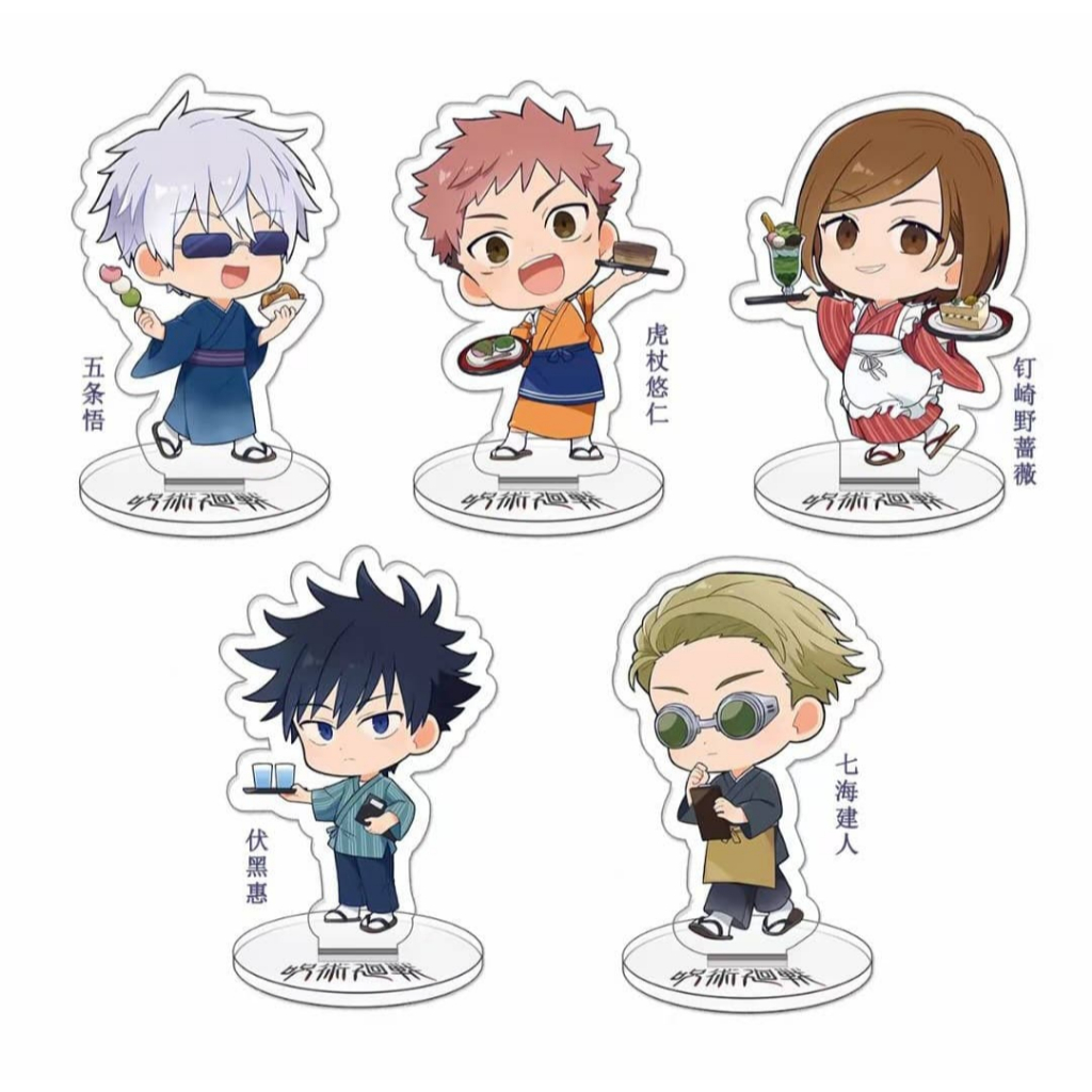Mini Acrylic Standee Anime Jujutsu Kaisen Gojo Yuji Nobara Megumi ...