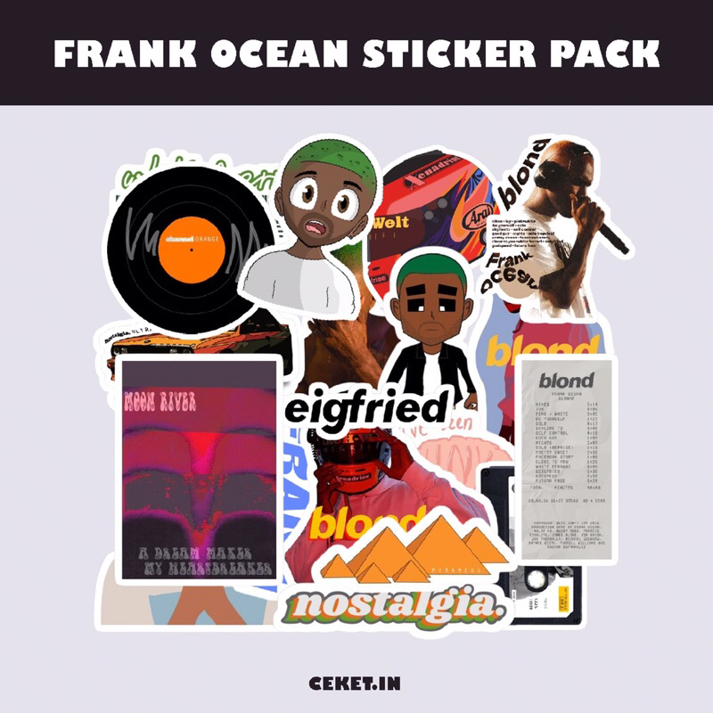 Frank Ocean Sticker Pack (19pcs) | Shopee Singapore
