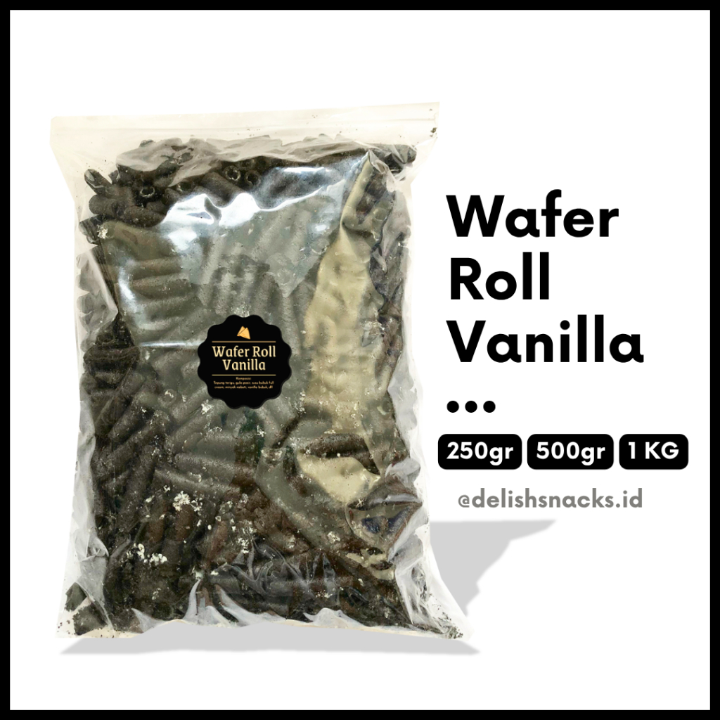 [DELISH SNACKS] Vanilla Wafer Roll (Wholesale) 250gr 500gr 1 KG Snack ...
