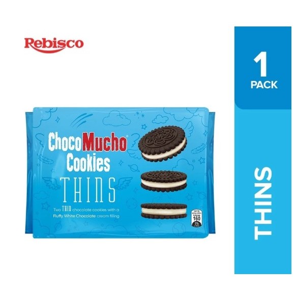 Choco Mucho Cookies Chocolate Double Choco Thin Salted Caramel contains ...