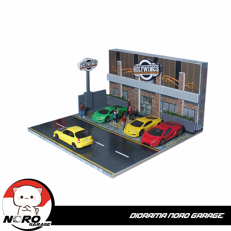 Restaurants Diorama - Hollywing | Hot wheels . Scale 1:64 | Shopee ...