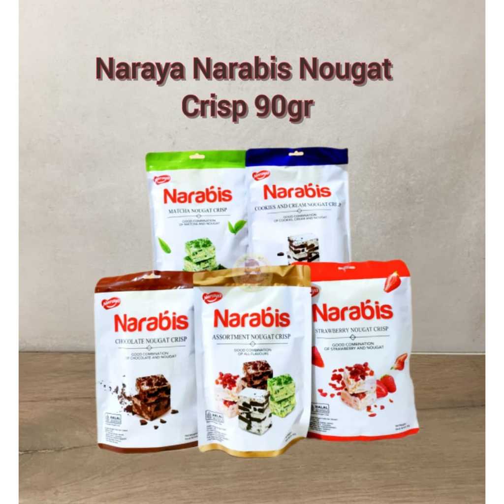 Narabis nougat crip assorted strawberry matcha chocolate cookies (ds ...