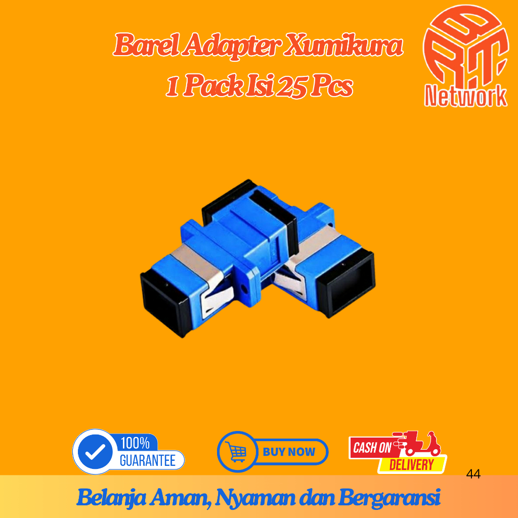Barrel/ Adapter Fiber Optik Xumikura SC/UPC 25pcs/ 1 Pack Original ...