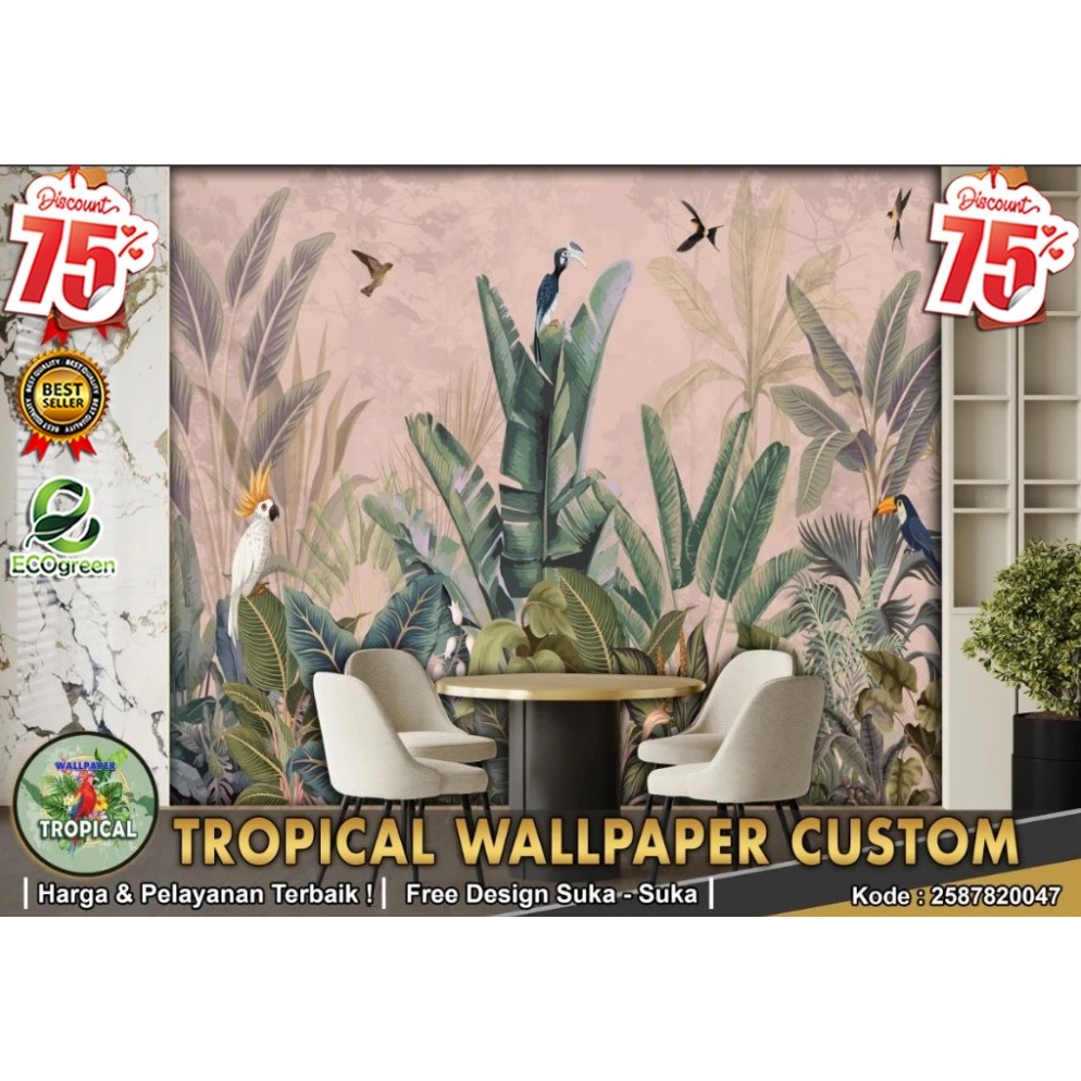 Custom 3D Leaf / Leaf Theme Wallpaper & Wallstickers | Free Request ...