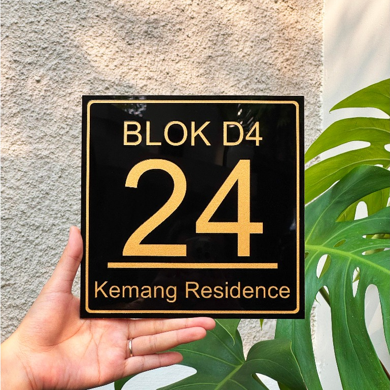 Acrylic House Number Plate Custom House Number Bima Address Number ...
