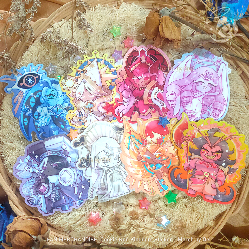 COOKIE RUN KINGDOM BEAST & ANCIENT COOKIES Vinyl Sticker Fanart ...
