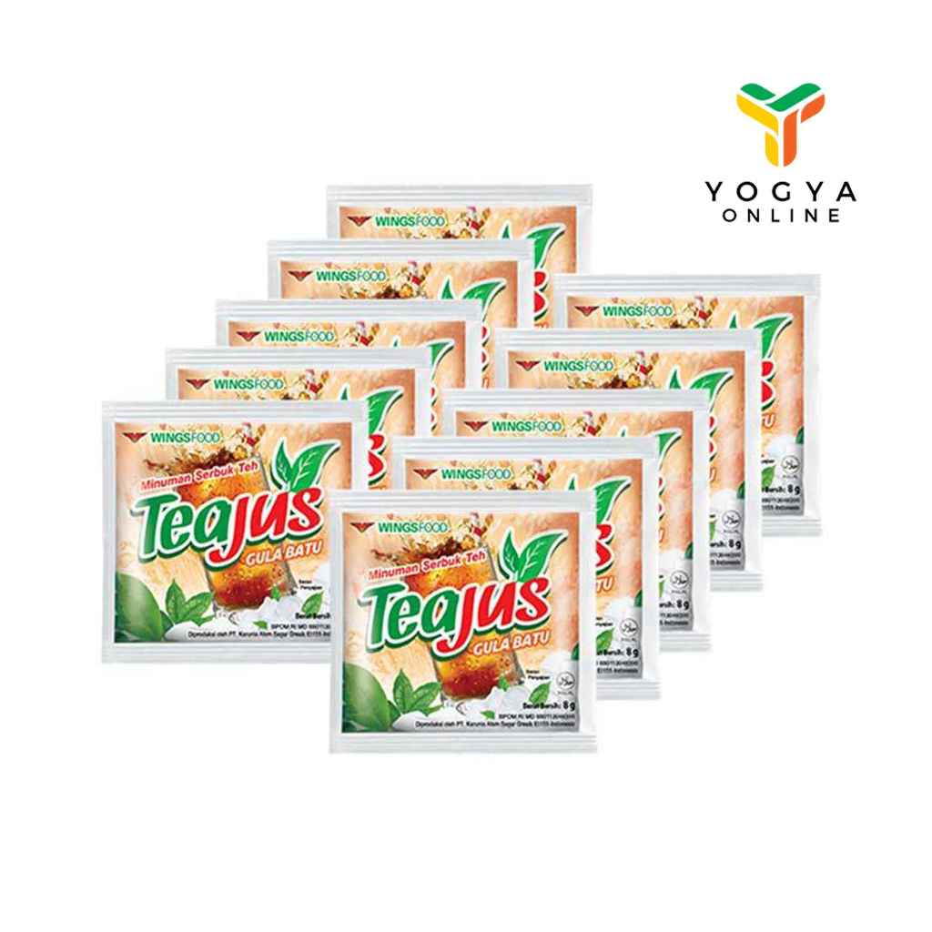 Tea-Jus Rock Sugar Flavored Powder Drink Sachet 8G 10Pcs | Shopee Singapore