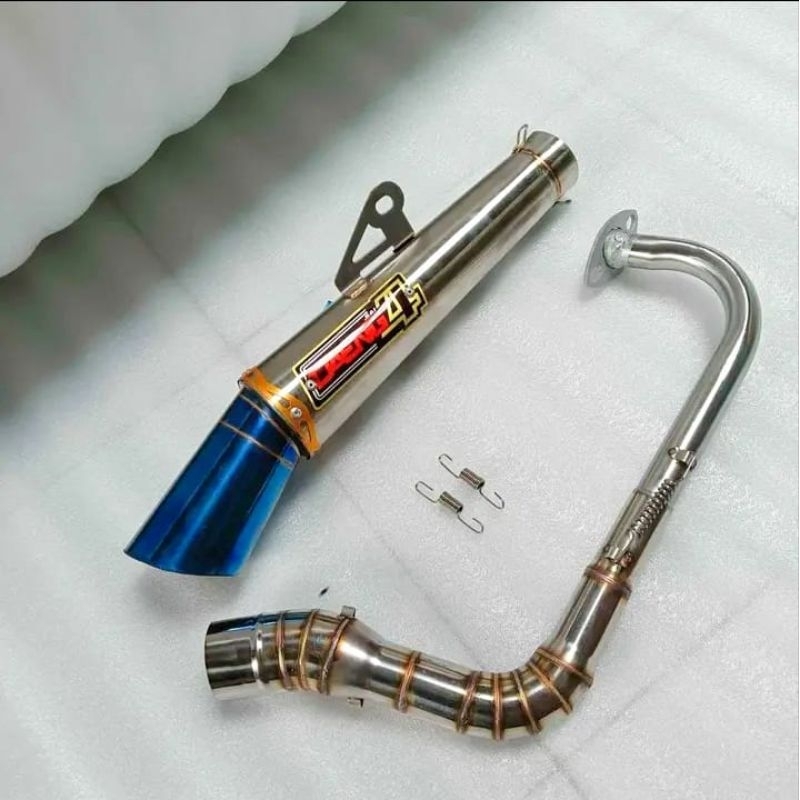 Big elbow 1set DaengSai4 Exhaust Conical open spec pipe for Mio i125 ...