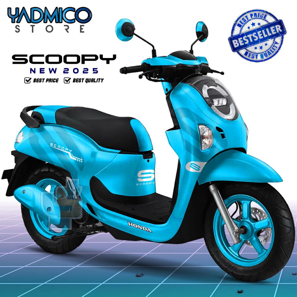 Scoopy 2025 Full Body Decal / Latest Scoopy Motorcycle Sticker 2025 ...