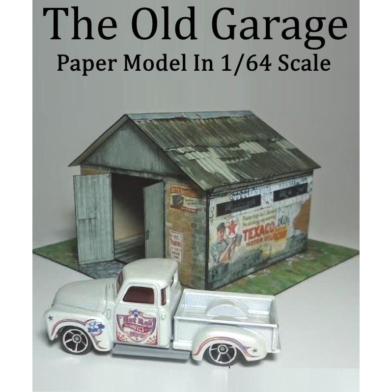 DIY Papercraft Diorama Old Garage paper Craft paper model | Shopee ...