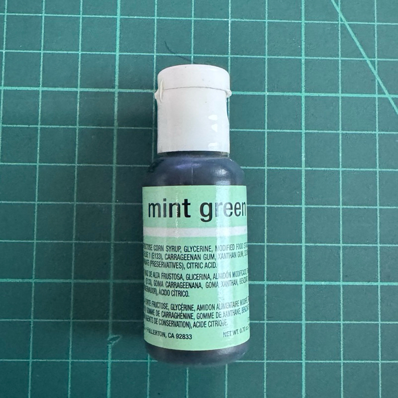HIJAU Chefmaster 20gr Mint Green icing color gel food coloring gel ...