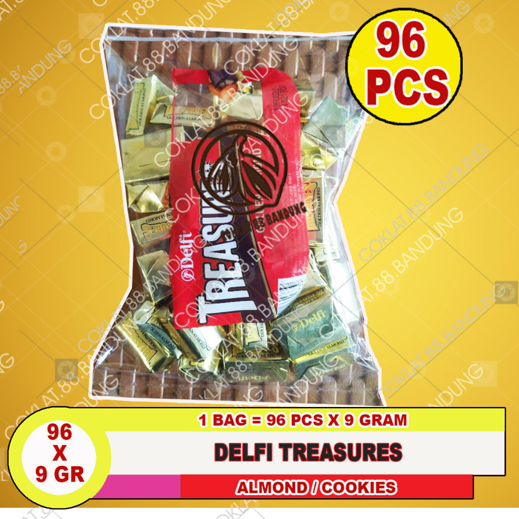Delfi TREASURE BOX, TREASURE DELFI CHOCOLATE, DELFI TREASURES CHOCOLATE KILOAN 96 PCS | Shopee ...