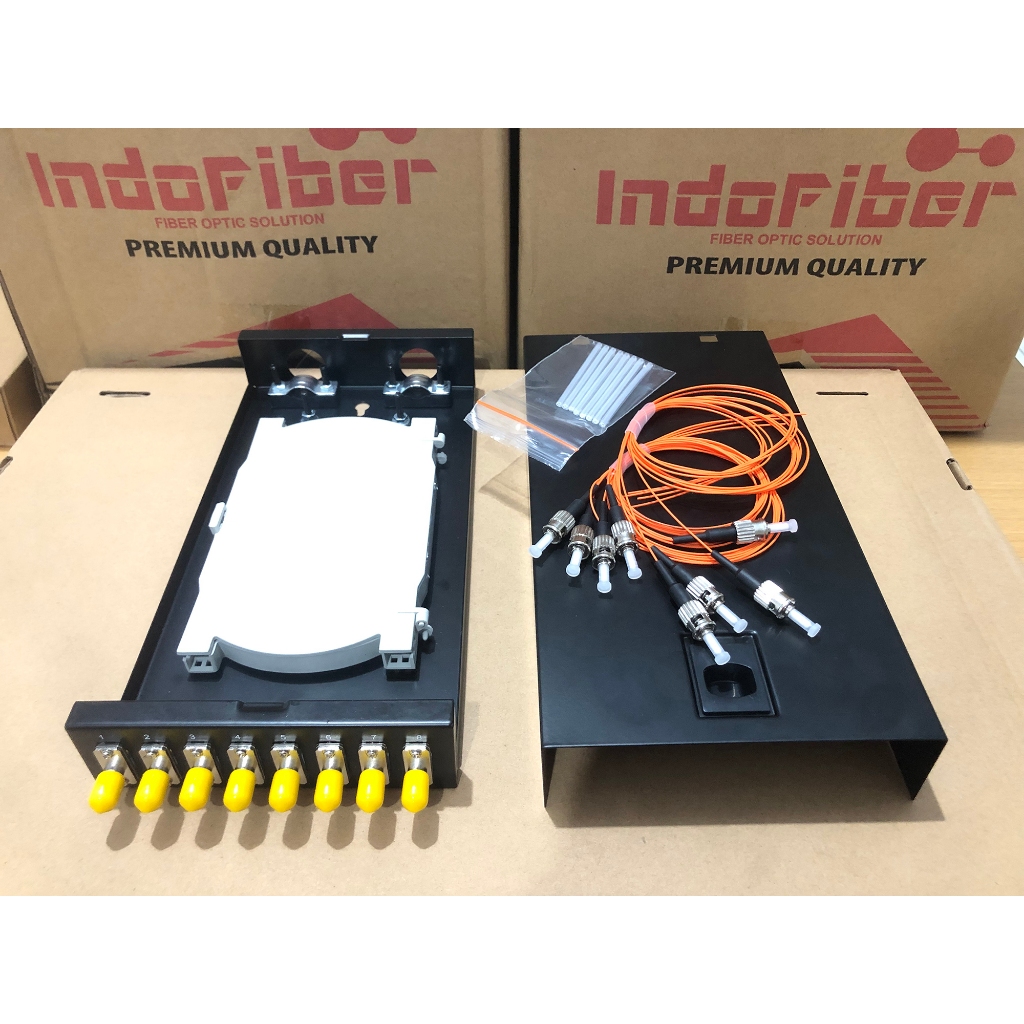 8 core iron Rosette Multimode OM2ST Fiber Optic Rosette/ mini OTB ...