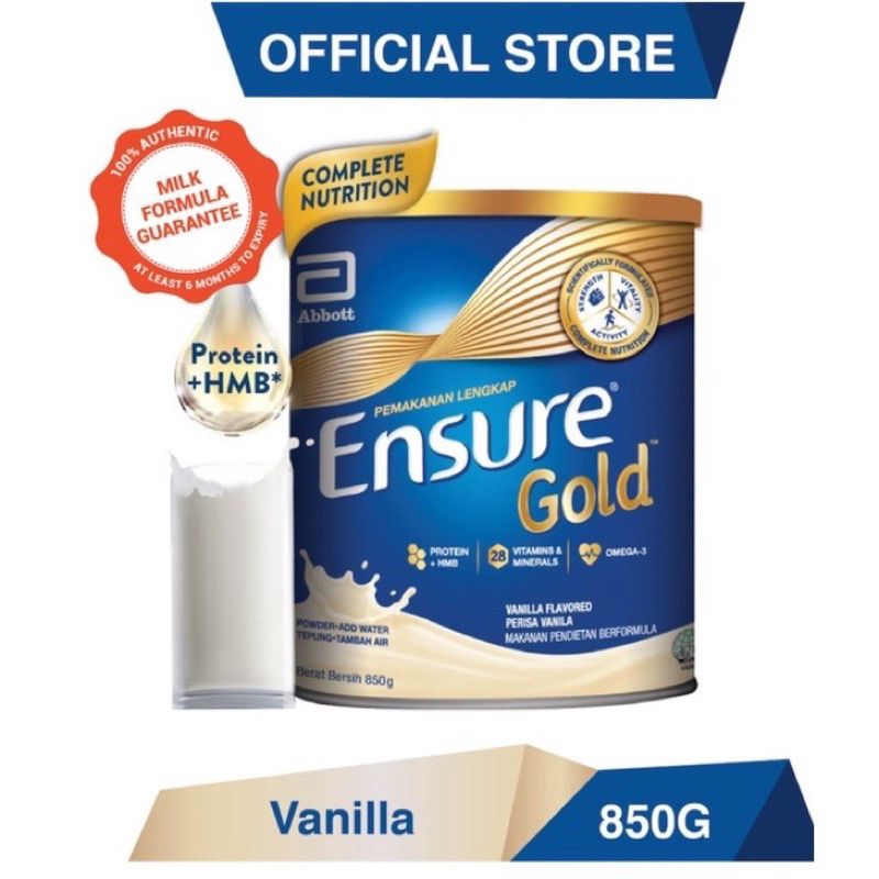 Ensure Gold Vanilla Milk 850Gr | Shopee Singapore