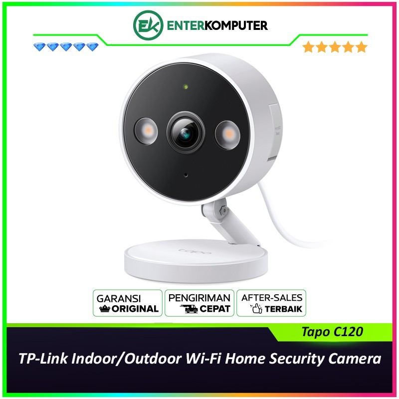TP-Link Indoor/Outdoor Wi-Fi Home Security Camera - Tapo C120 | Shopee Singapore