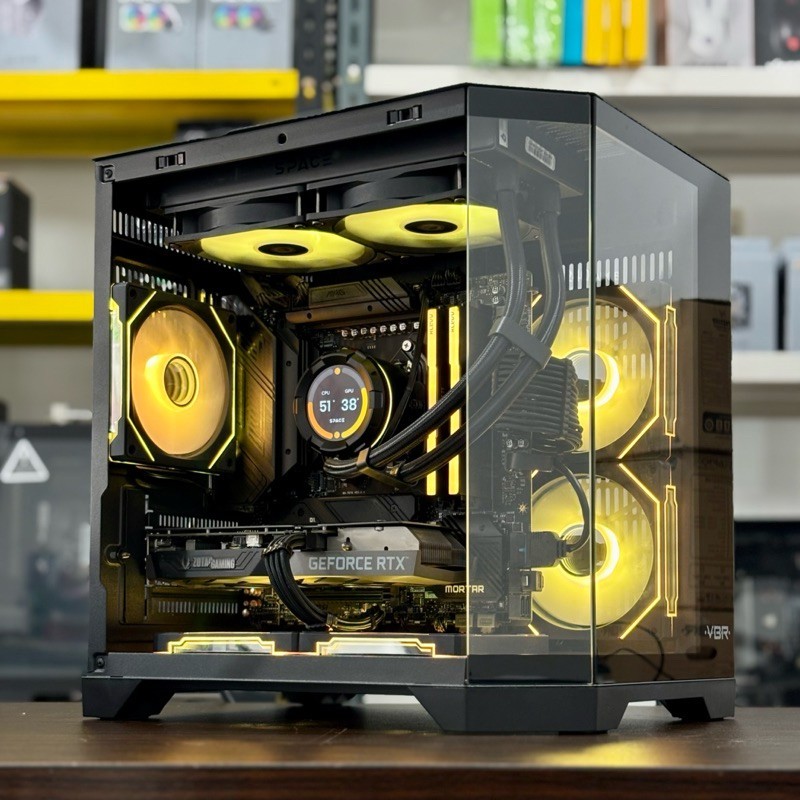 VBR Z7 Modern Aesthetic Gaming PC Case Dual Chamber Micro ATX | Shopee ...