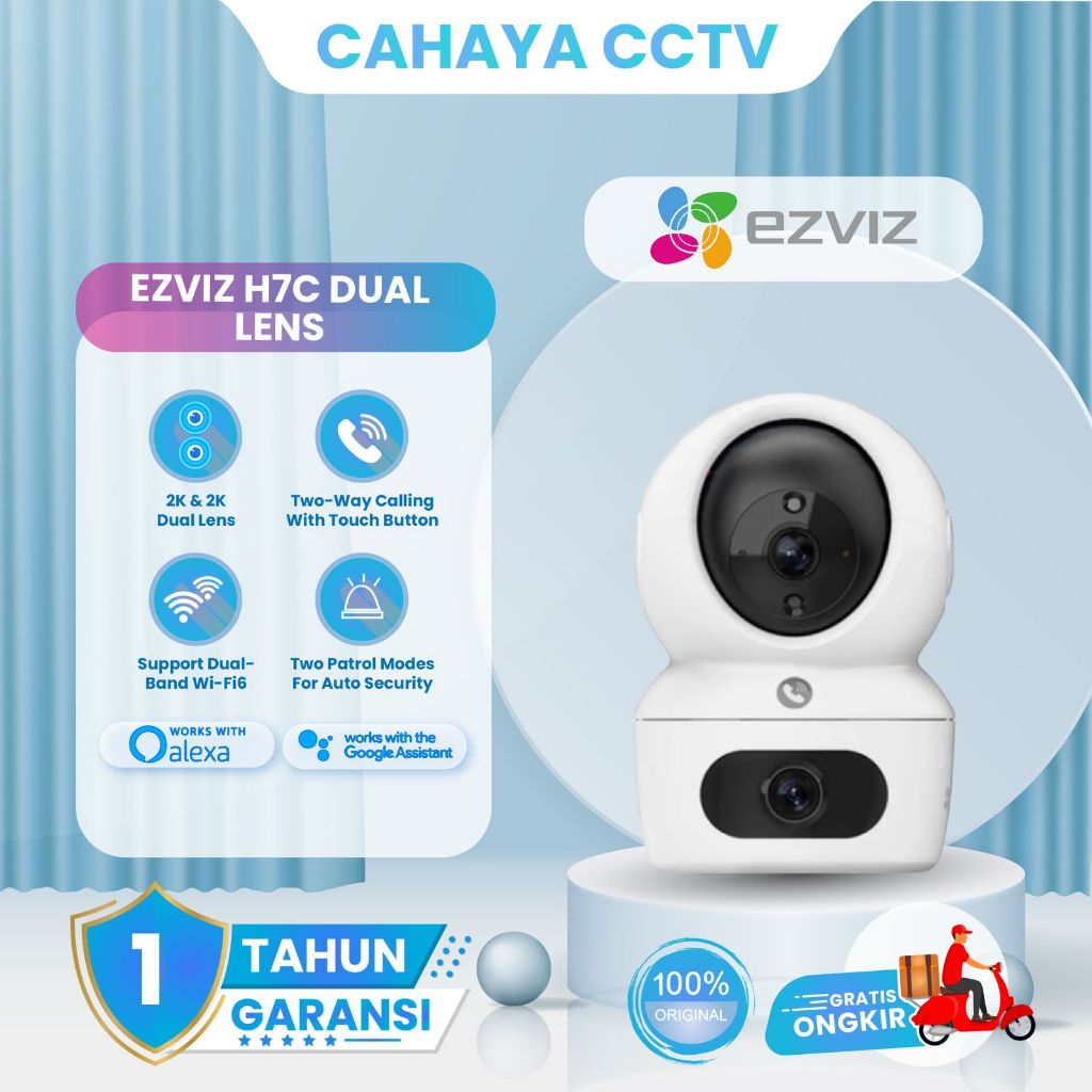 Ezviz H7c Dual-Lens 2K+ & 2K+ Smart Home Wifi Pan Tilt IP Camera CCTV ...