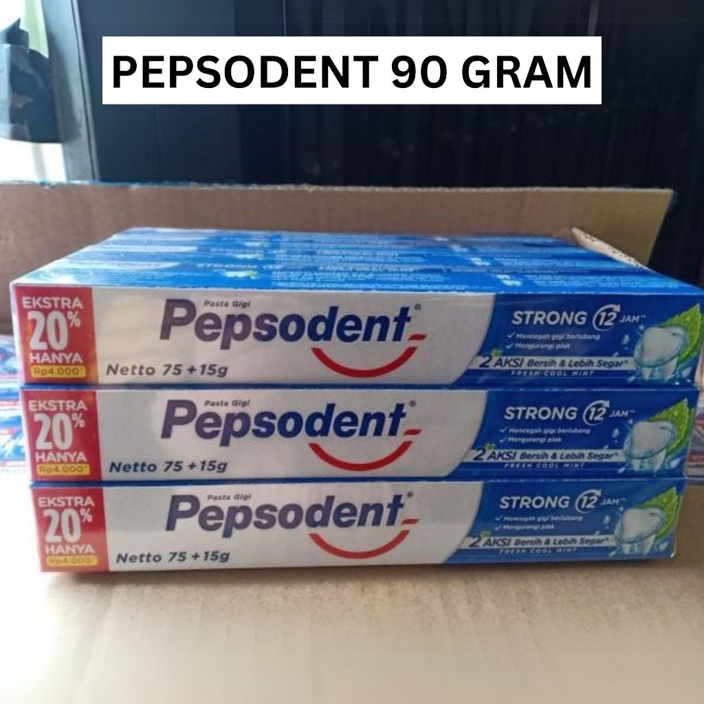 PEPSODENT TOOTHPASTE 75 + 15 GRAMS PEPSODENT TOOTHPASTE 90 GRAMS EXTRA ...