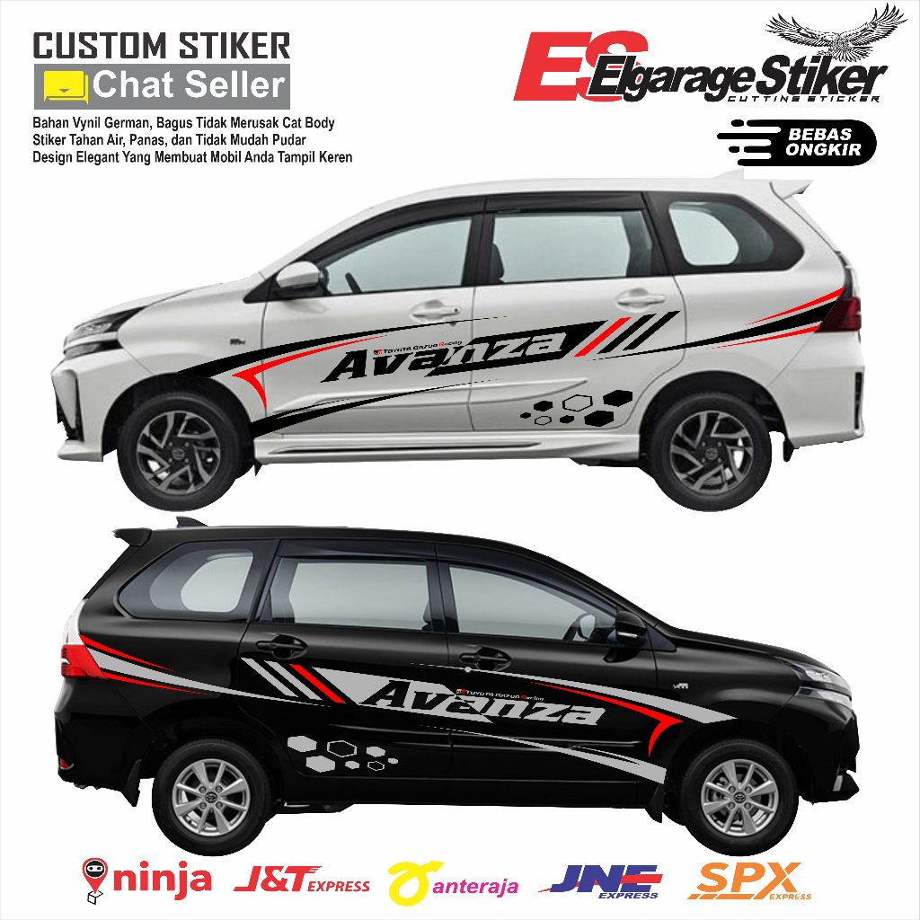 Avanza car sticker list avanza car sticker toyota avanza gr sport car ...