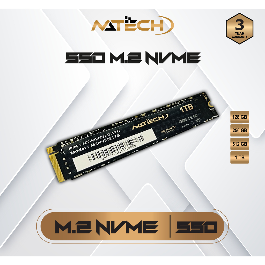 Ssd M2 NVME / M.2 NVME / M2 NVME 256GB NATECH OFFICIAL (3 YEAR WARRANTY ...