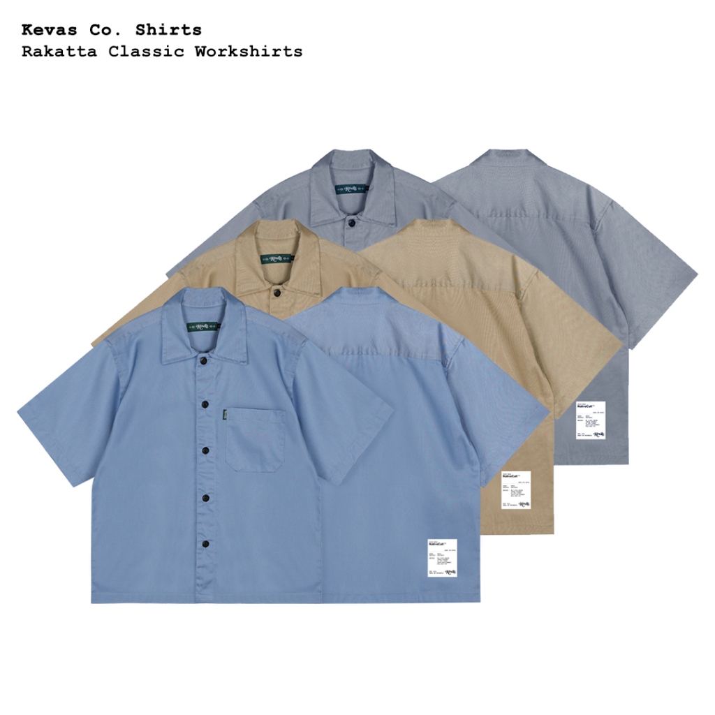 Kevas Rakatta Classic Work Shirts (Boxy Oversized) | Shopee Singapore