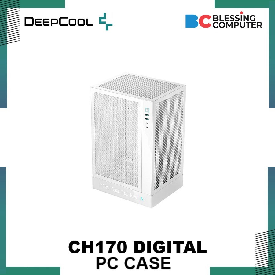 Deepcool CH170 DIGITAL Mini-ITX Casing - White | Shopee Singapore