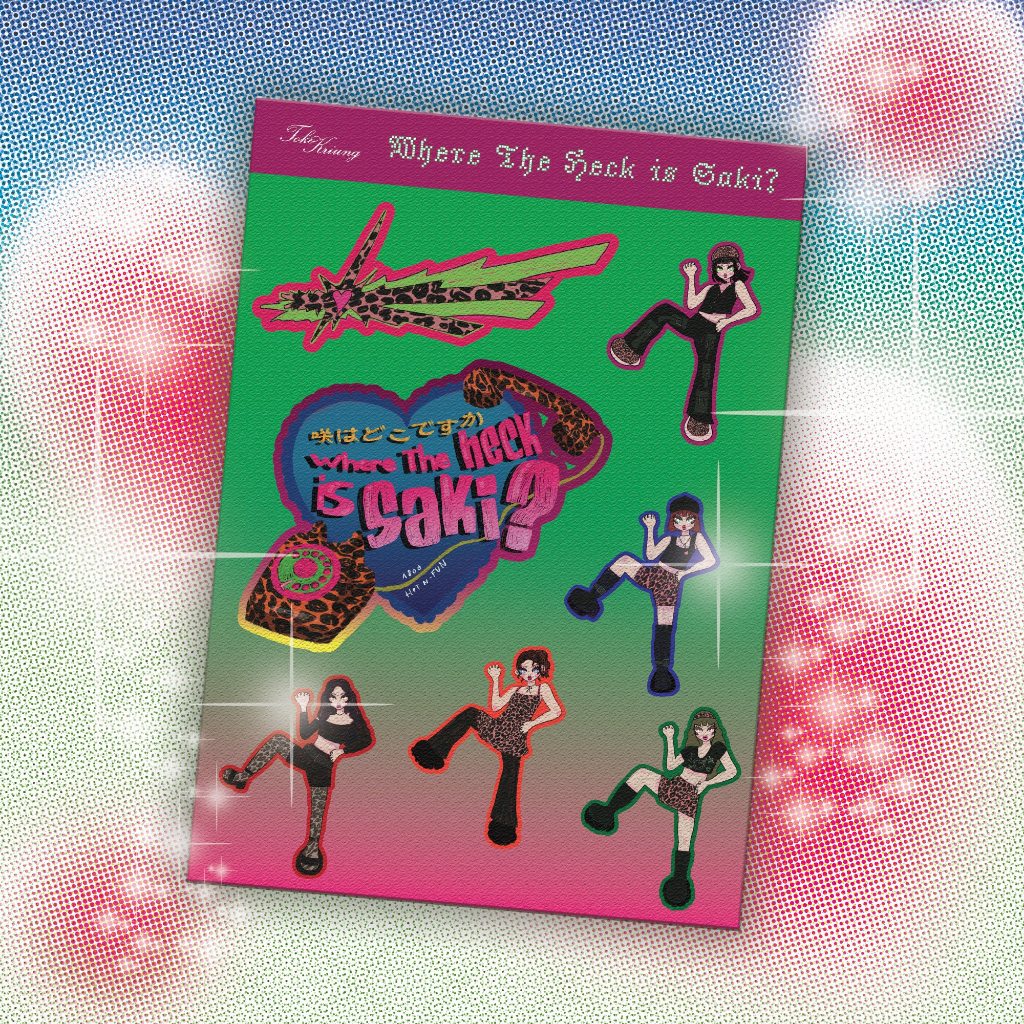 LE SAFIM 'Where The Heck is Saki?!' Sticker Sheet | Shopee Singapore