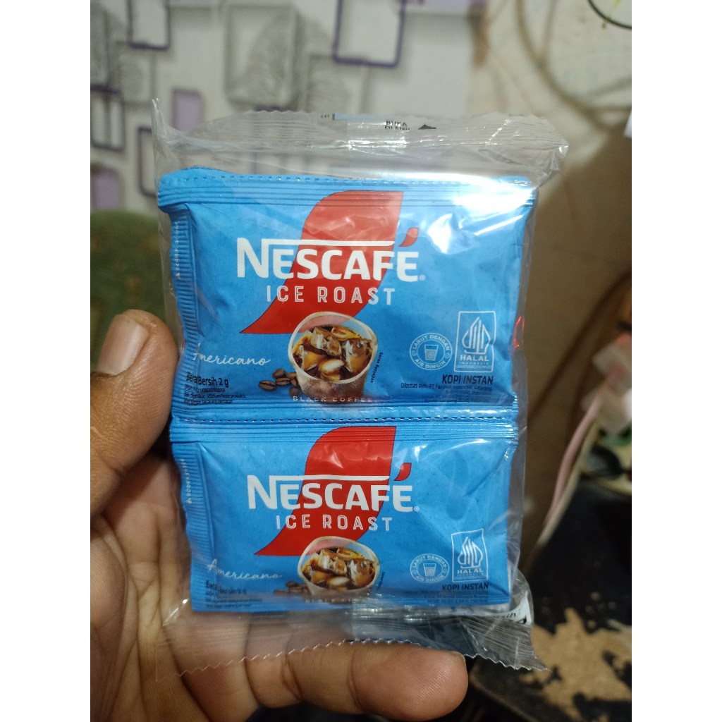 NESCAFE ICE ROAST AMERICANO Coffee 1 Plan contains 10 Sachets 2gr ...