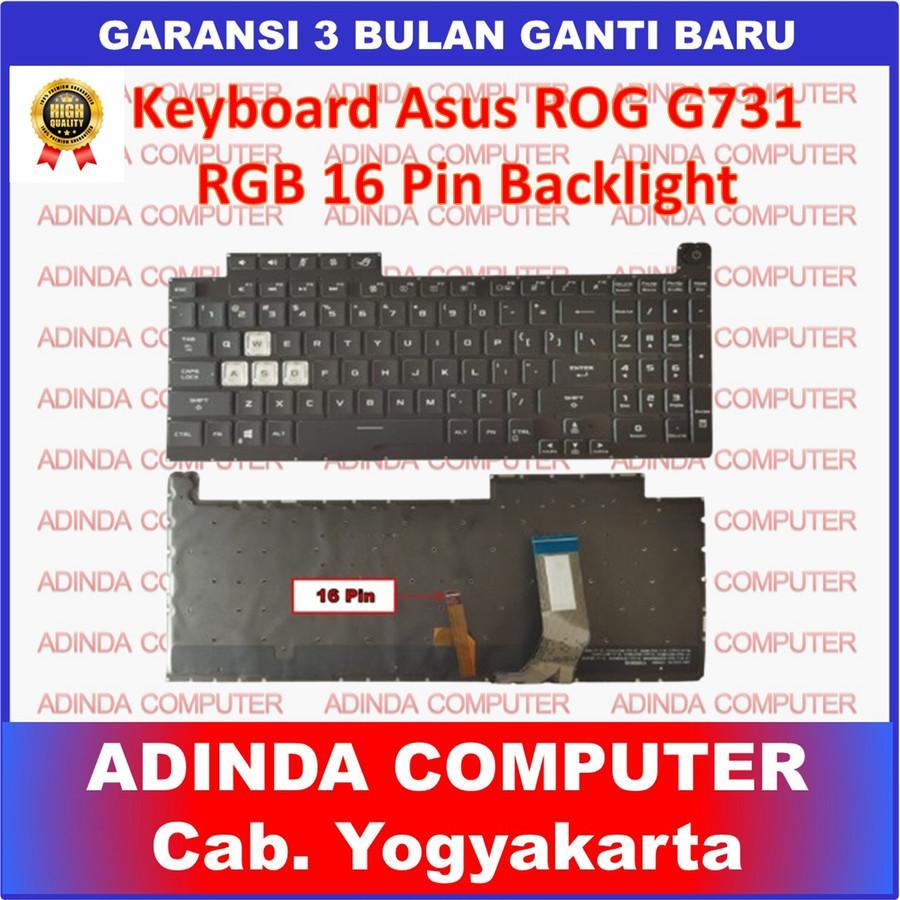Asus ROG Strix G731 G731GV G731GW 16 Pin RGB Backlight Backlite Keyboard | Shopee Singapore