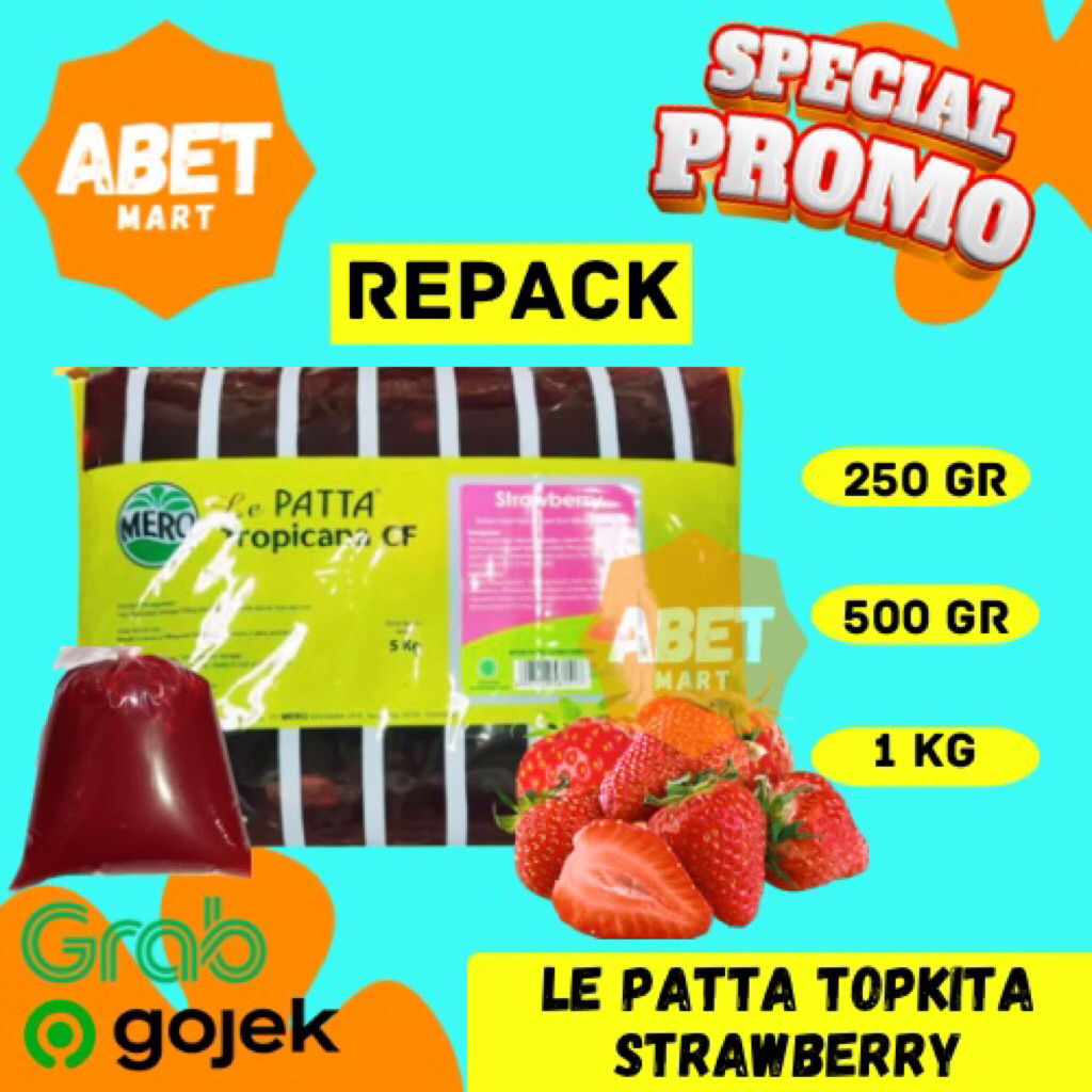 MERAH Mero Lepatta Topkita CF Strawberry Jam Repack 250Gr 500Gr 1Kg ...
