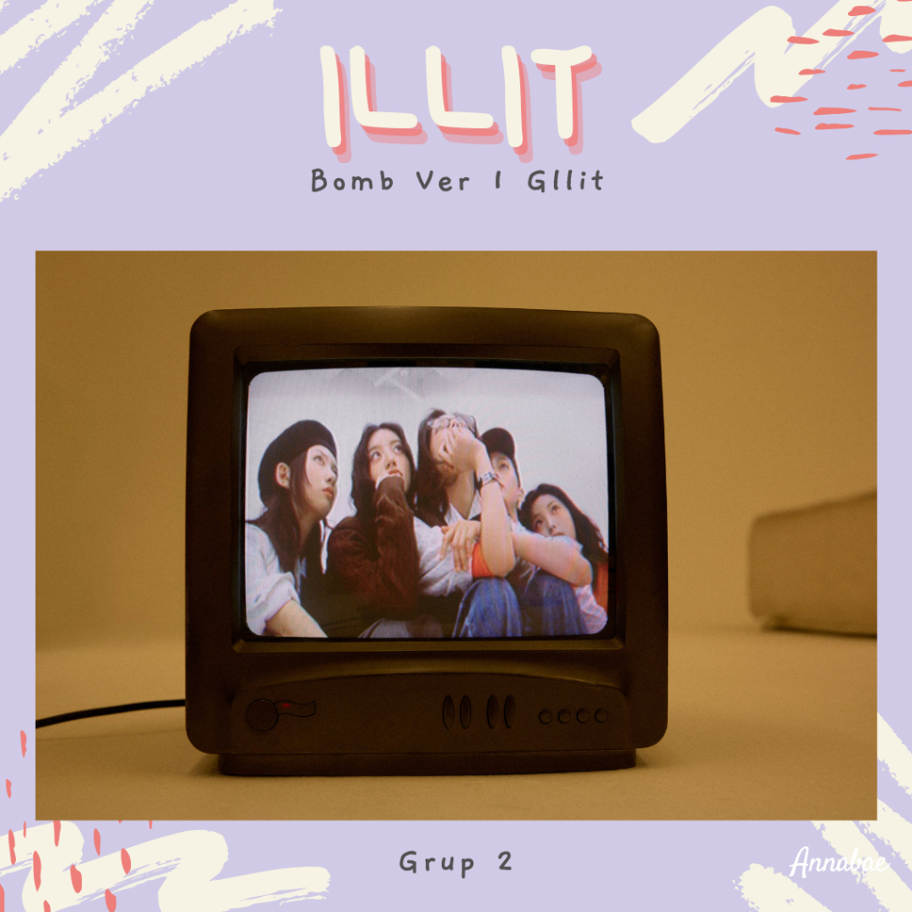ILLIT Bomb Poster Ver 1 Gllit (PART 2) | Shopee Singapore