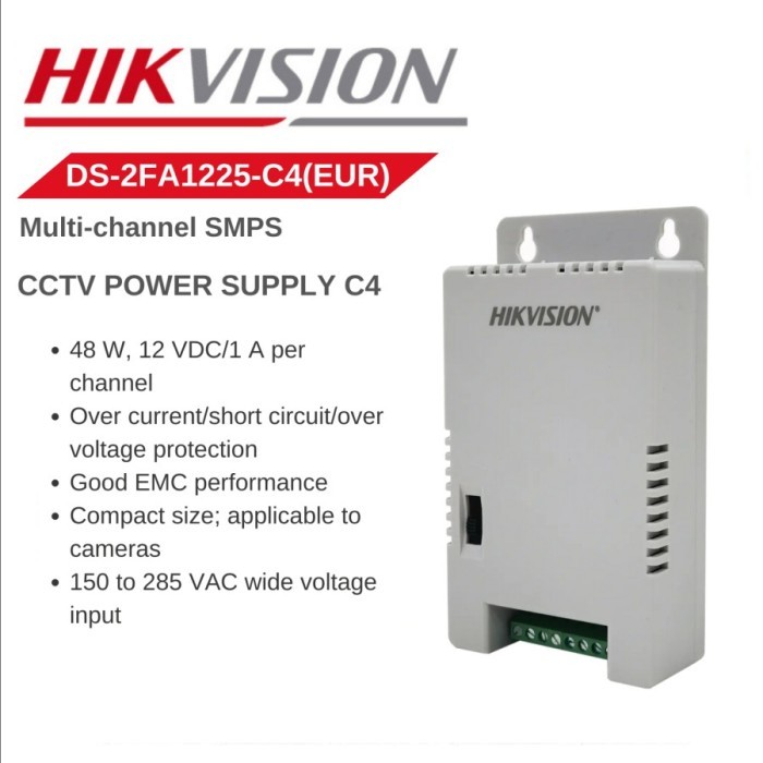 Hikvision DS-2FA1225-C4 Power Supply 4 Ports | Shopee Singapore