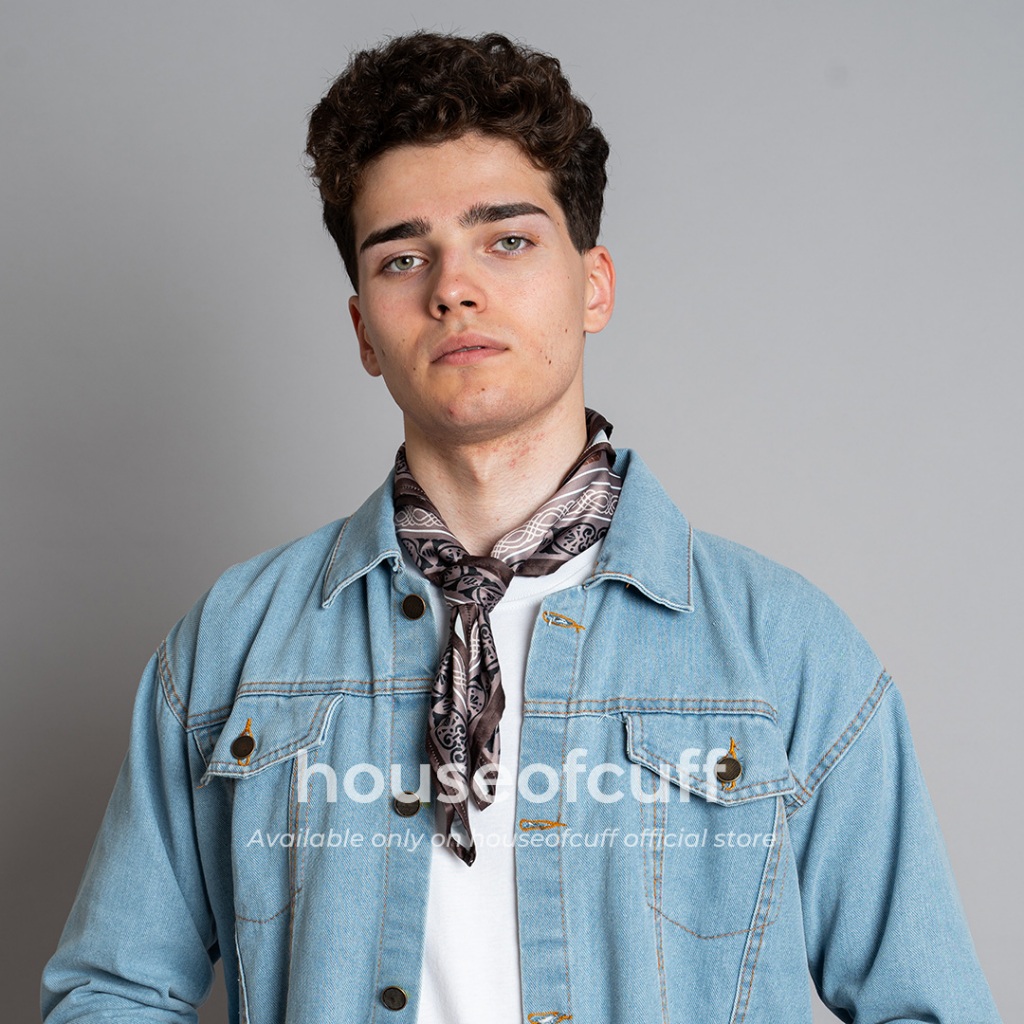 Houseofcuff Scarf Men's Formal Motif Neck Bandana Scarf | Shopee Singapore