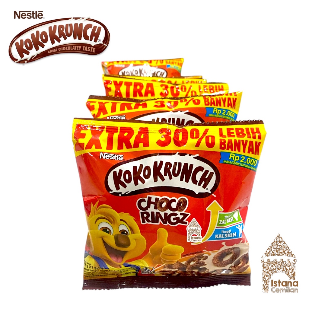Cocoa Krunch Choco Ringz Chocolate Cereal Renceng (10 pcs) | Shopee ...