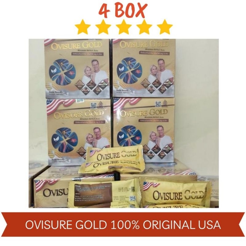 Package OF 4 BOXES OVISURE GOLD VITAMIN MILK FOR BONES AND JOINTS PAIN ...