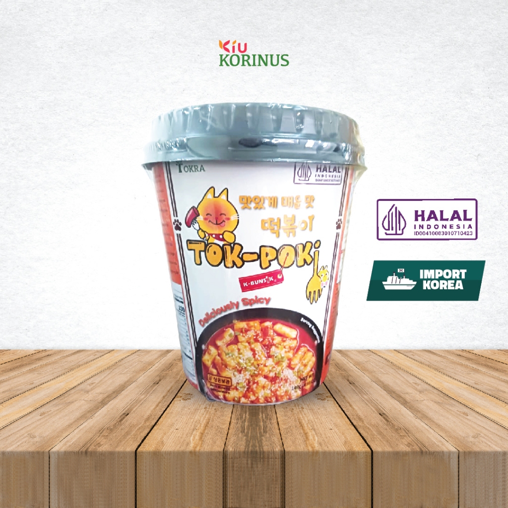 K- Bunsik TOKPOKI CUP 140g /Tteokbokki / Toppoki / Instant Spicy Tok ...