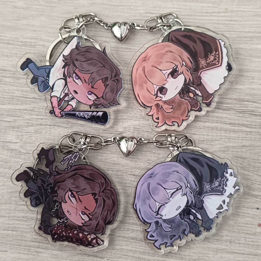 heathcliff-and-catherine-heart-magnet-keychain-limbus-company-fanart-by