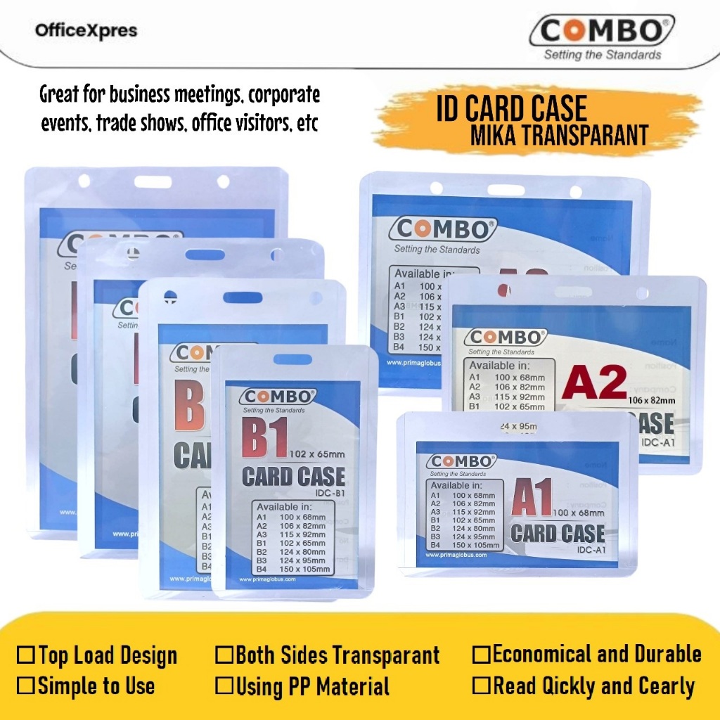 Plastic ID Card Case / Transparent ID Card Casing / Clear Plastic Card ...