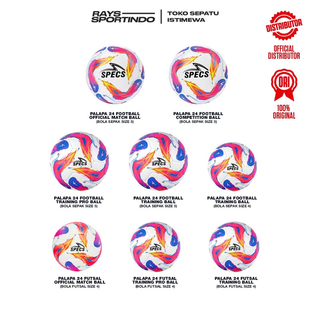 Football AND FUTSAL SPECS PALAPA 24 SERIES TRAINING, PRO AND MATCH ...