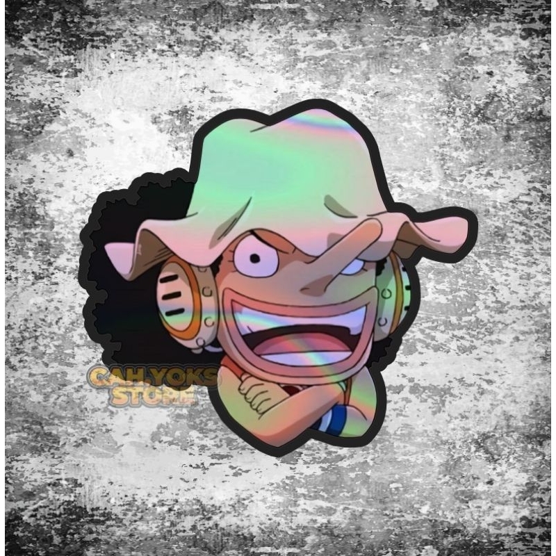 Hologram Anime Sticker Usopp size -+6*4.5cm maxdecal material (thickest ...