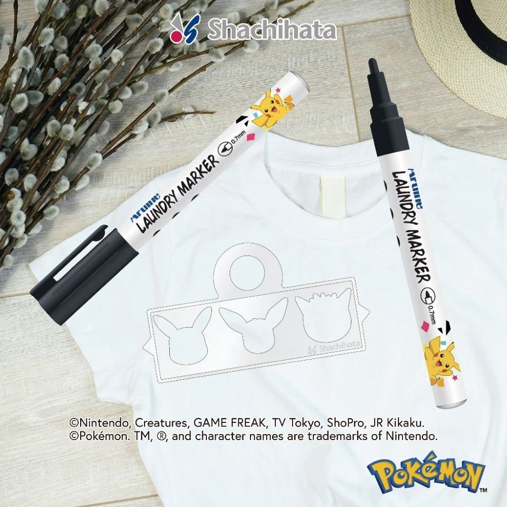Pokemon Cloth Marker / Pokemon Cloth Marker / Artline Marker For ...