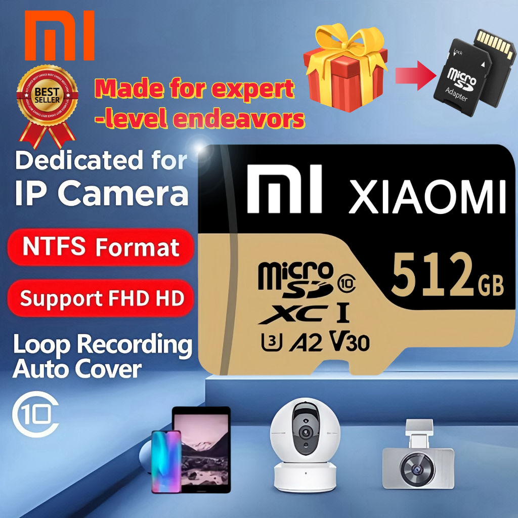 Xiaomi MicroSD card High Performance Memory card with Adapter For CCTV ...
