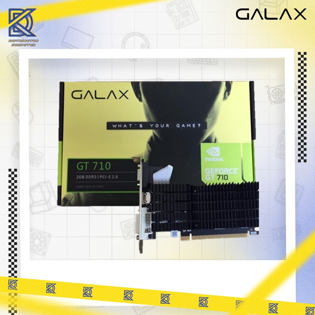 GALAX VGA Geforce GT 710 / GT710 2GB DDR3 | Shopee Singapore