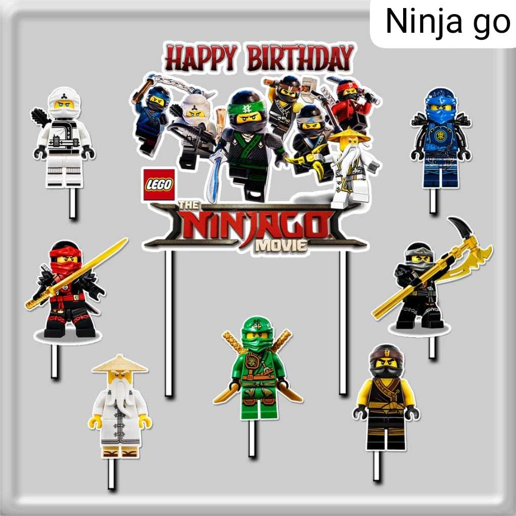Ninja Go Ninjago themed birthday cake topper | Shopee Singapore