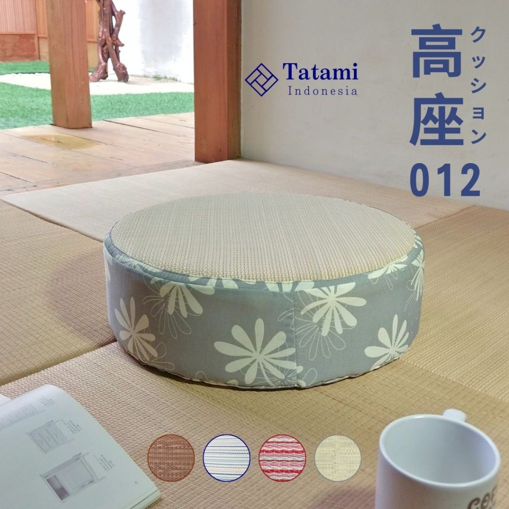 KOZA IGUSA Cushion 12 cm Lesehan Pillow Seater Sofa Bed Stool Tatami ...