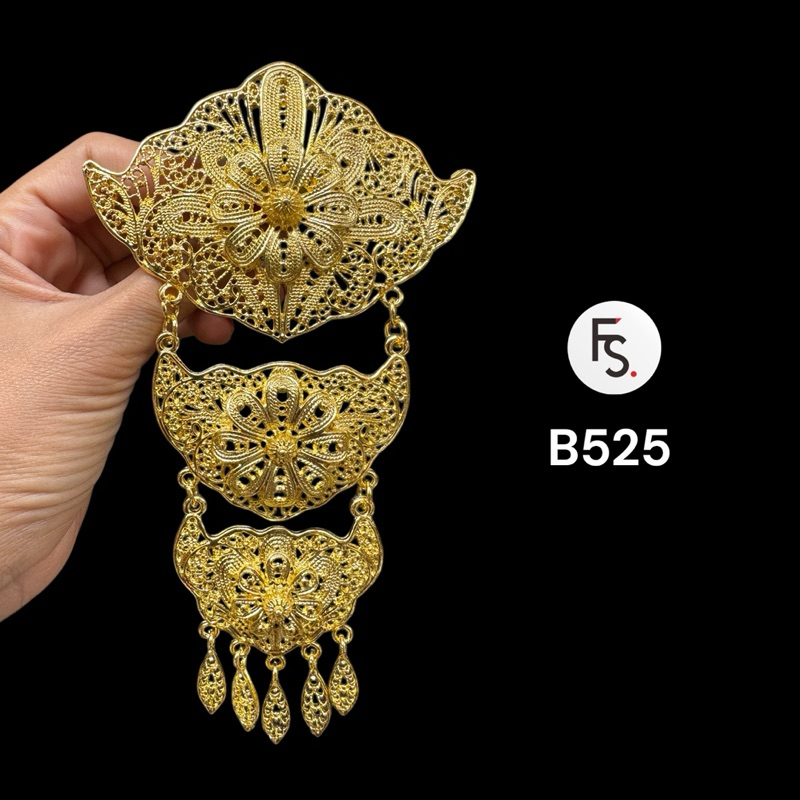 Kebaya Brooch / Politikaru Brooch / Luxurious Triple Stacked Brooch ...